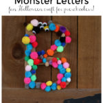 Monster Letters - Halloween Craft for Preschoolers