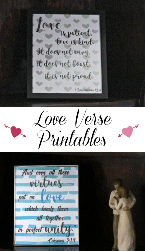 Love Verse Printables For Valentine's Day....Or Any Day!