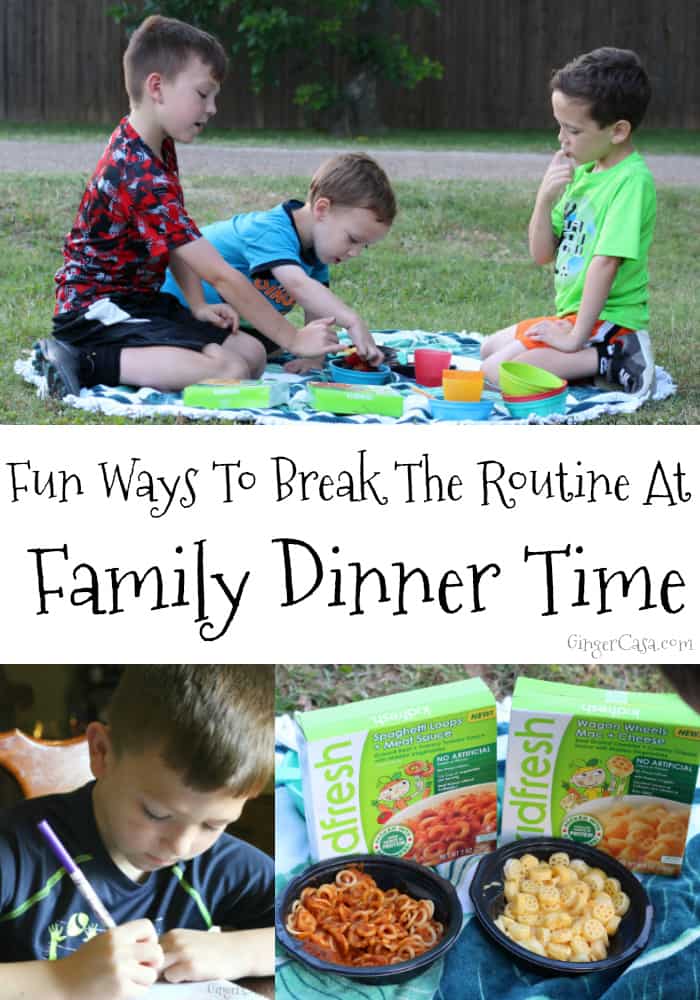Fun Ways To Break The Routine At Family Dinner Time