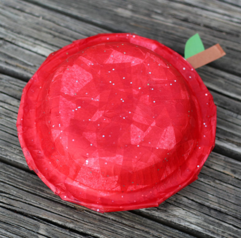 Tissue Paper Apple Craft for Kids - Perfect for Back to School!