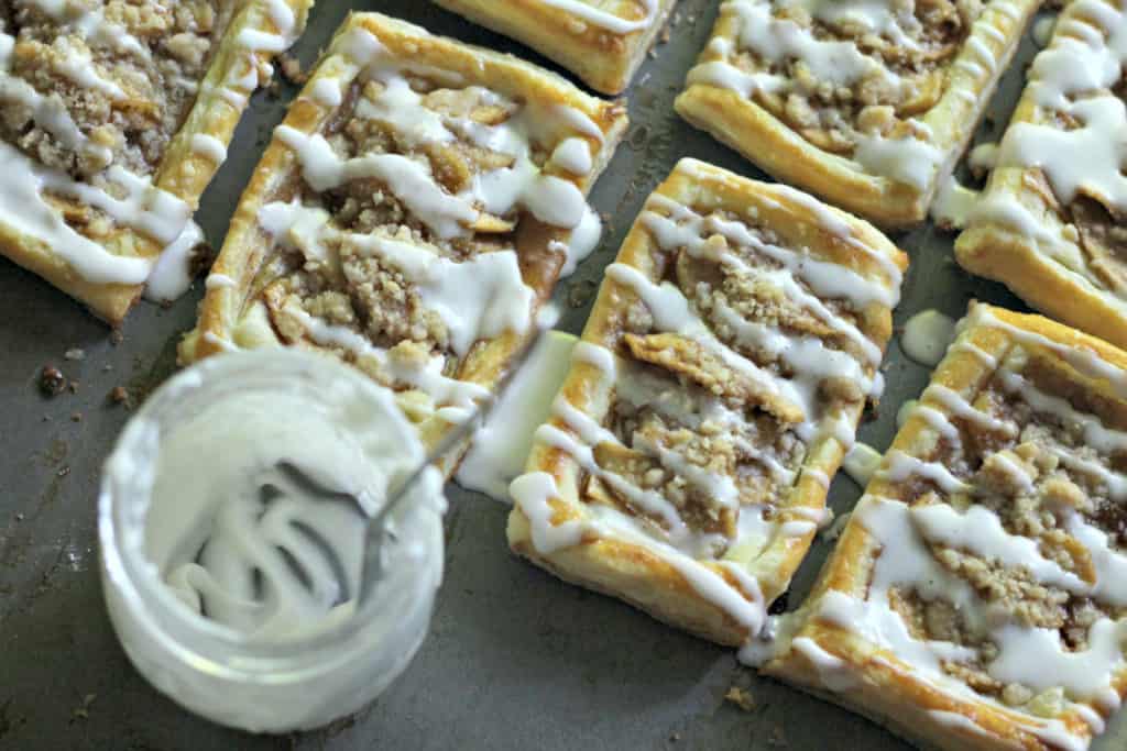 Apple Danish with Crumble Topping - Easy Fall Dessert