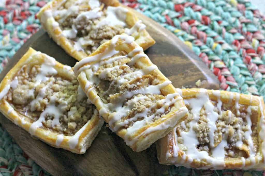 Apple Danish with Crumble Topping - Easy Fall Dessert
