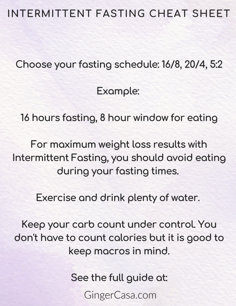 Intermittent Fasting: A Simple Guide (Free Printable Cheat Sheet, too!)