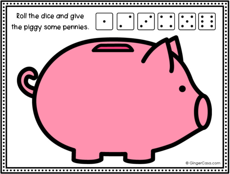 Piggy Bank Math Worksheet