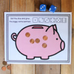 Feed the Piggy Bank Math Activity - Fun, Free Printable!