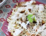 Grilled Chicken Alfredo Fries - Quick & Delicious Family Meal!