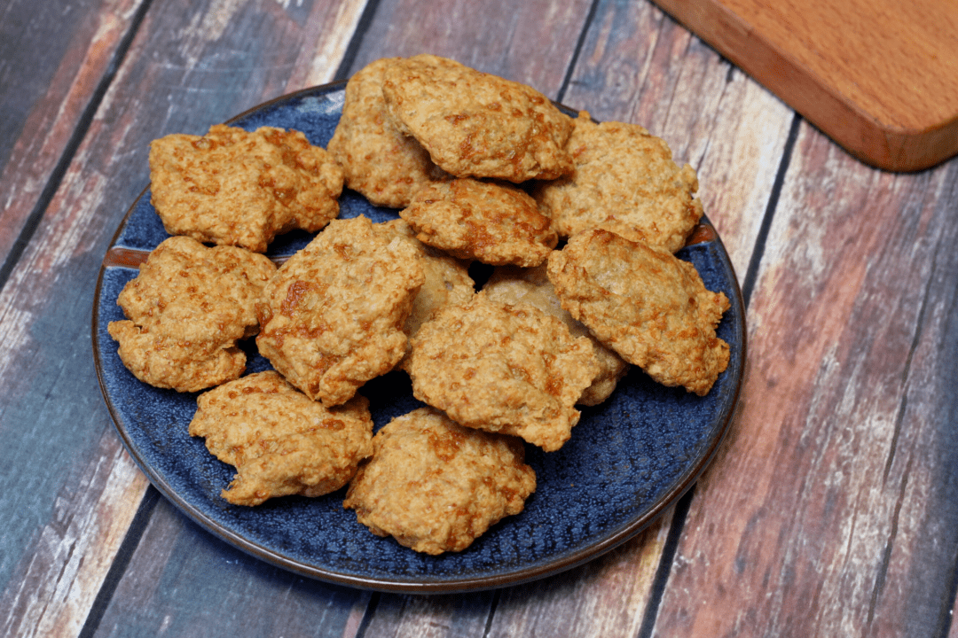 Two Ingredient Chicken Nuggets (Air Fryer, Oven, Gluten Free)