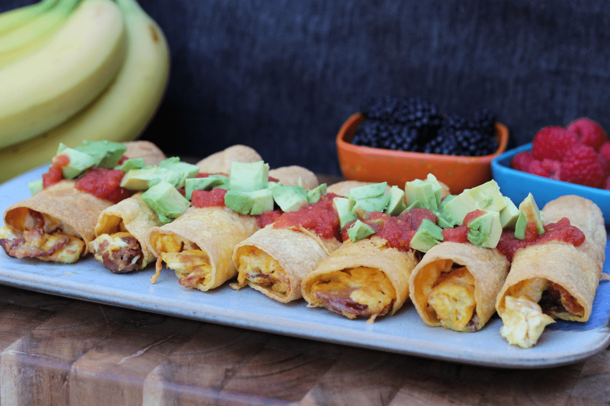 Air Fryer Breakfast Taquitos - Ginger Casa