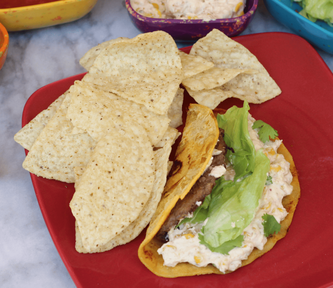 Street Corn Smash Tacos - Ginger Casa