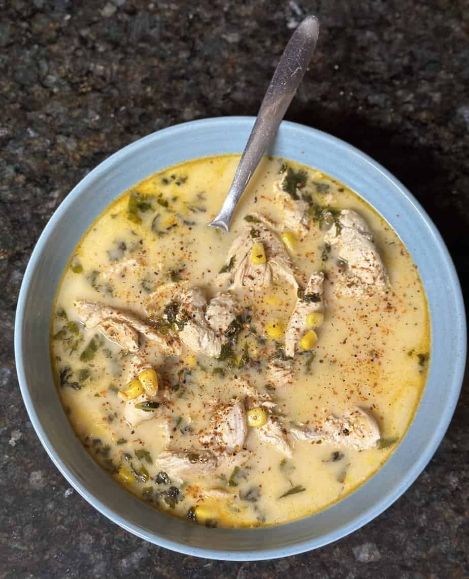 Hearty Instant Pot Mexican Street Corn Chicken Soup Recipe - Ginger Casa
