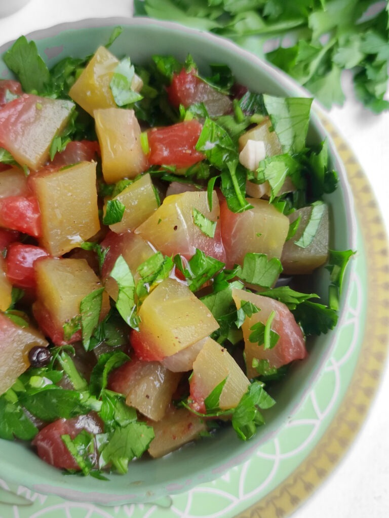 Easy Microwave Watermelon Rind Pickles Recipe - Ginger Casa