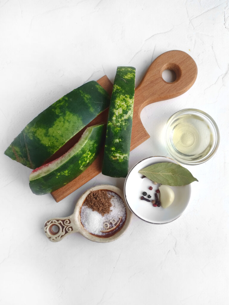 Easy Microwave Watermelon Rind Pickles Recipe - Ginger Casa