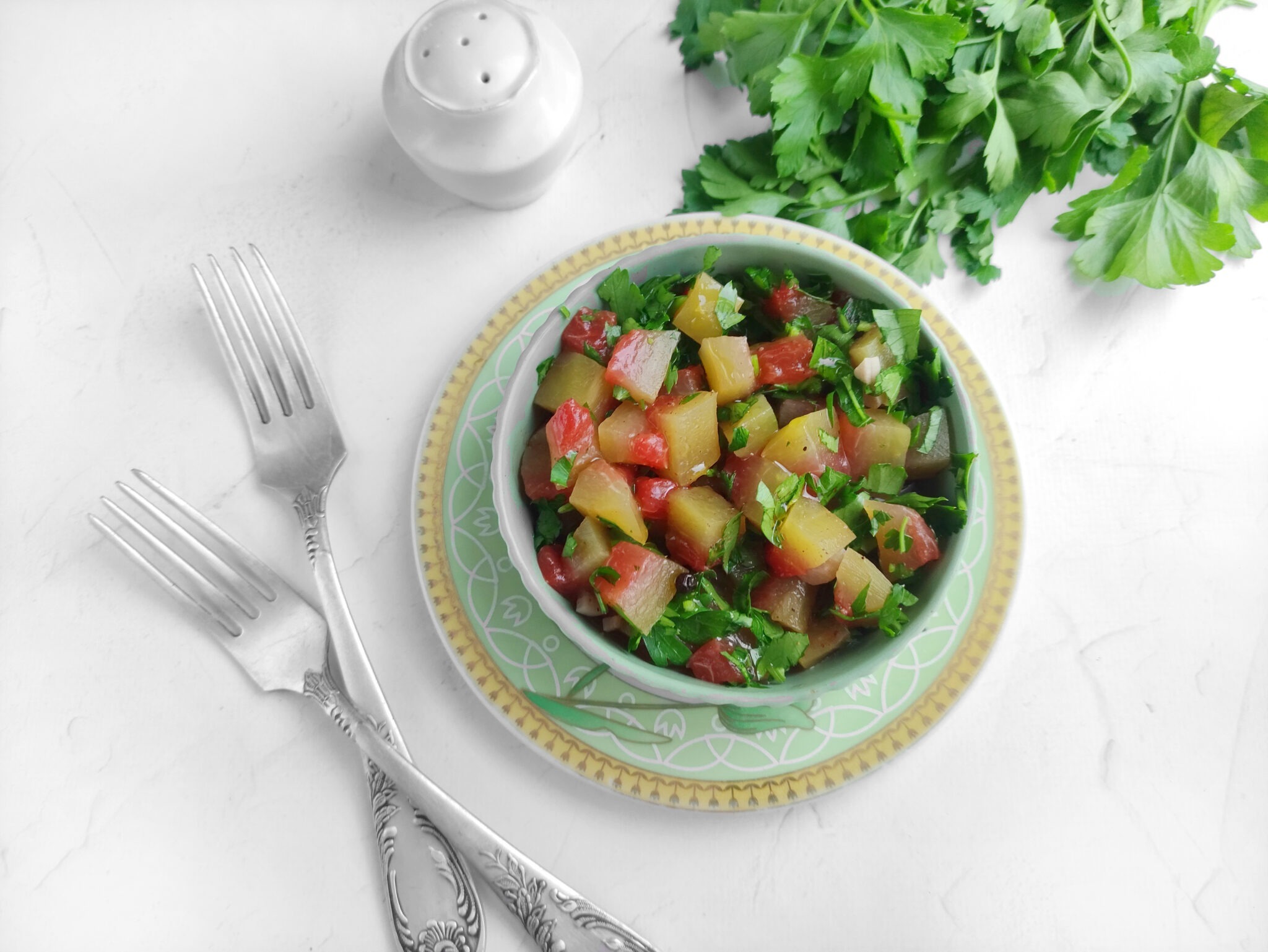 Easy Microwave Watermelon Rind Pickles Recipe - Ginger Casa